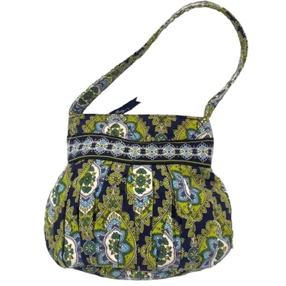 Vera Bradley | Bags | Vera Bradley Green Fabric Paisley Shoulder Bag ...